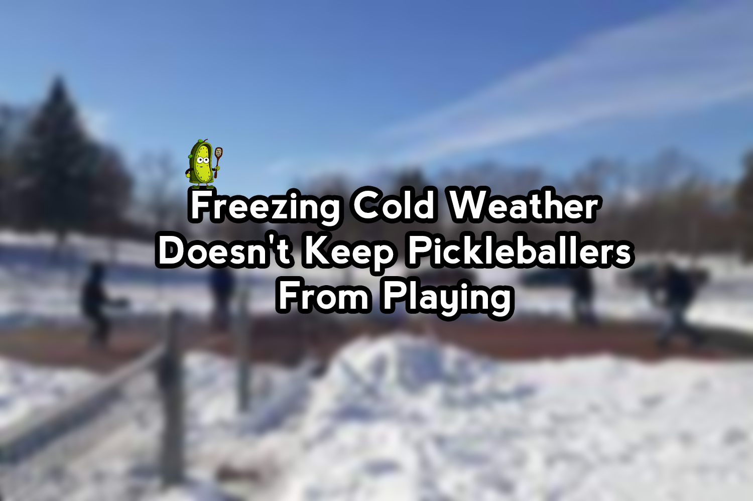 Freezing Cold Weather Doesn't Keep Pickleballers From Playing | The Skilled Pickle